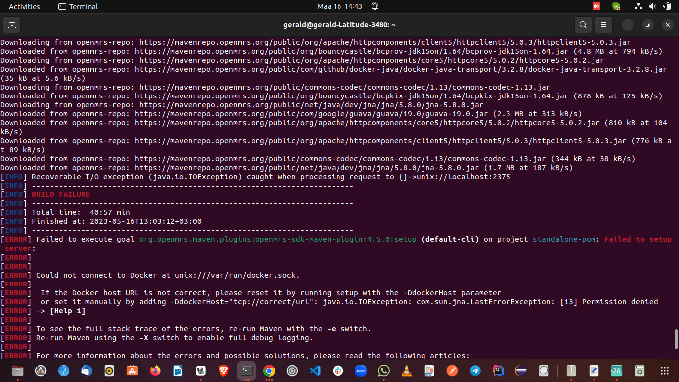 How To Solve The Error And I M Running Ubuntu Os The Error Is About