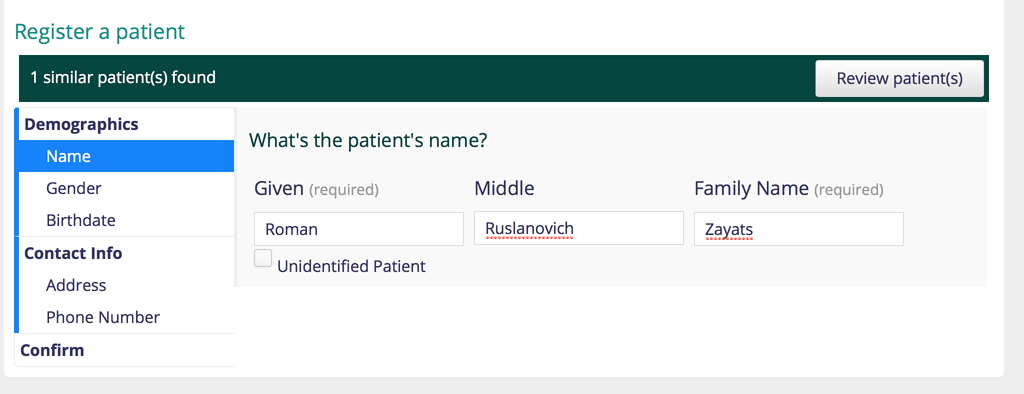 Master Patient Index UI - Implementing - OpenMRS Talk Master Patient Index UI - Implementing - OpenMRS Talk