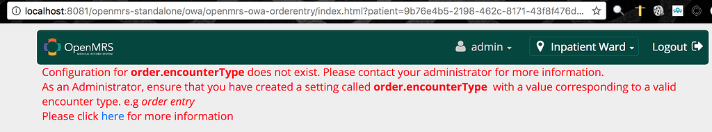 Order entry ui owa issues - Development - OpenMRS Talk