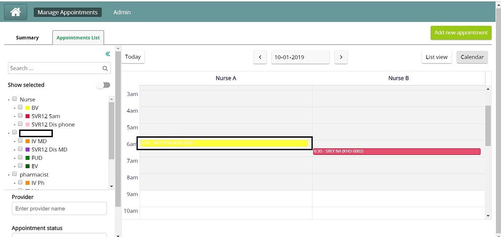 Visual Changes to Appointment Scheduling - Bahmni - OpenMRS Talk