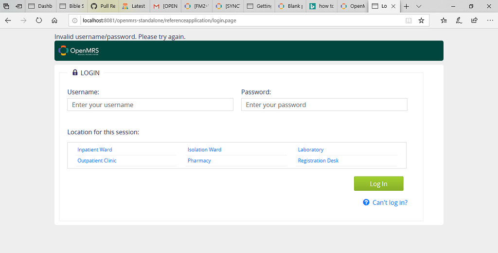 I Cant Login To Openmrs Ask Openmrs Openmrs Talk 