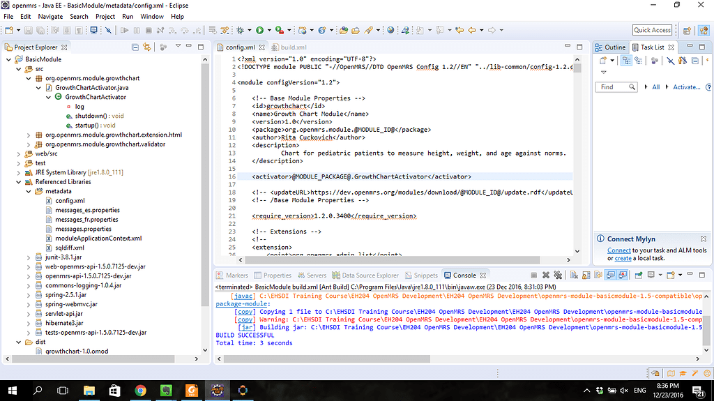 Basic Module Error Starting - Development - OpenMRS Talk