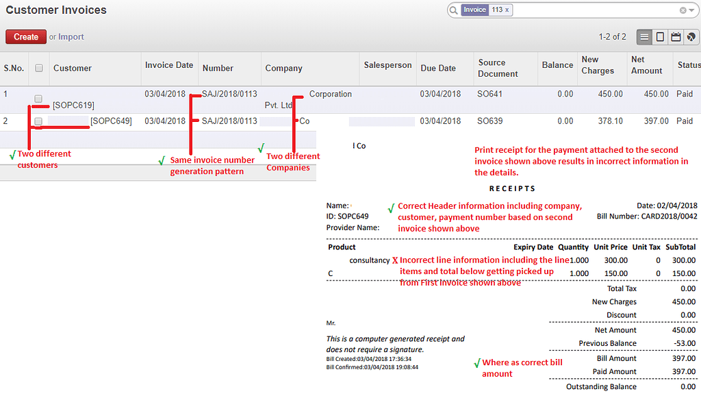 Multi-company voucher - invoice mismatch? - Bahmni - OpenMRS Talk