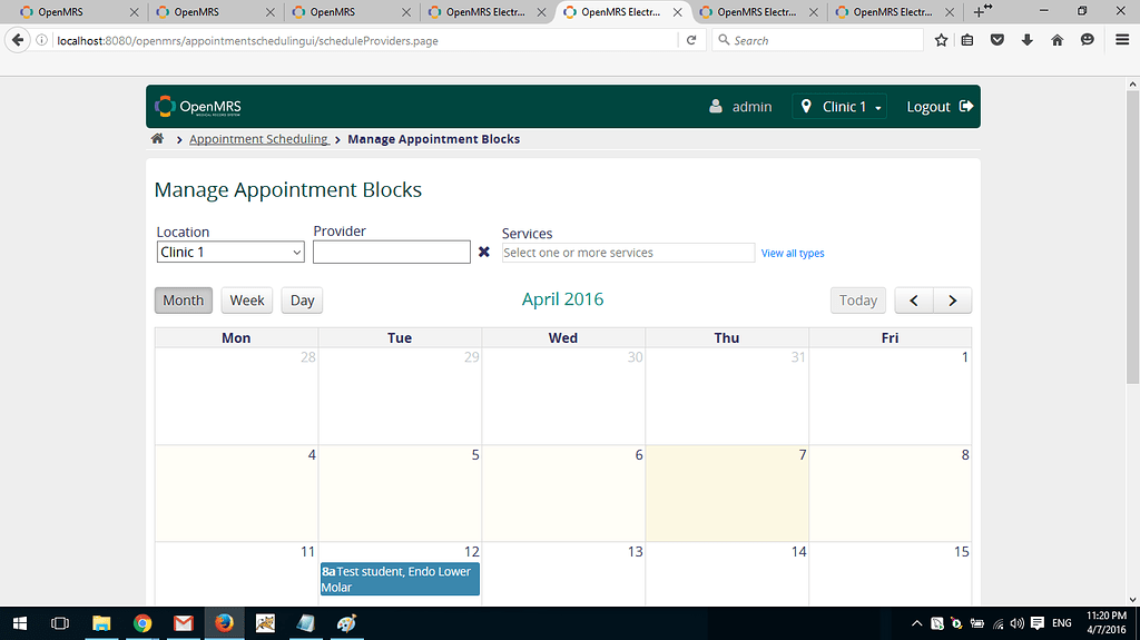 Adding Sunday as a working day in Appointment Scheduling UI ...