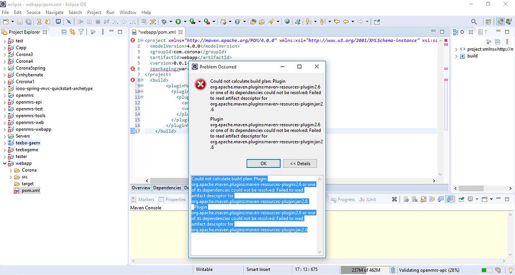 Plugin Org Apache Maven Plugins Maven Resources Plugin 2 6 Or One Of Its Dependencies Could Not
