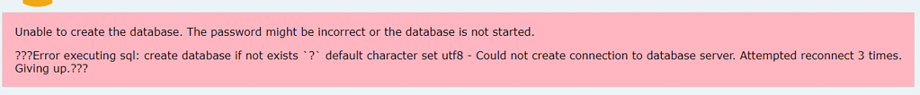 Unable To Create The Database Implementing Openmrs Talk 