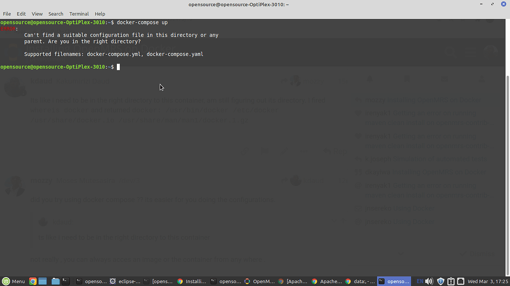Installing OpenMRS on Docker(Resolved) - Development - OpenMRS Talk