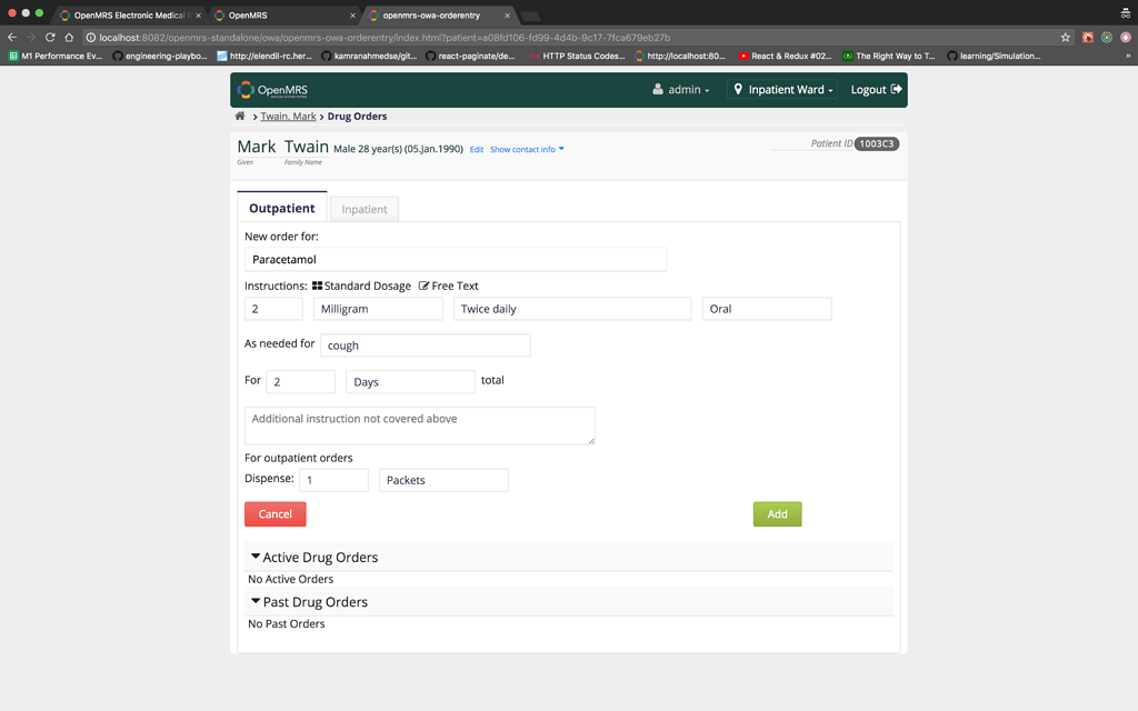 Order Entry UI OWA 1.0.0-beta released! - Development - OpenMRS Talk