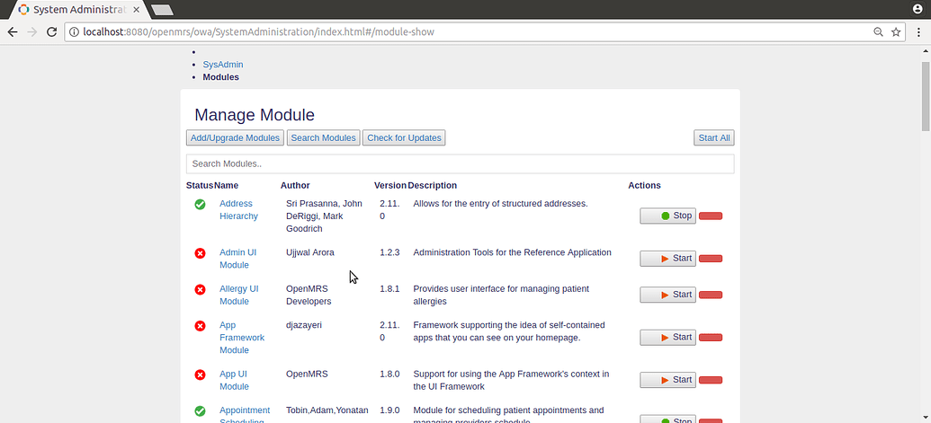 Reference application misconfiguration - Implementing - OpenMRS Talk