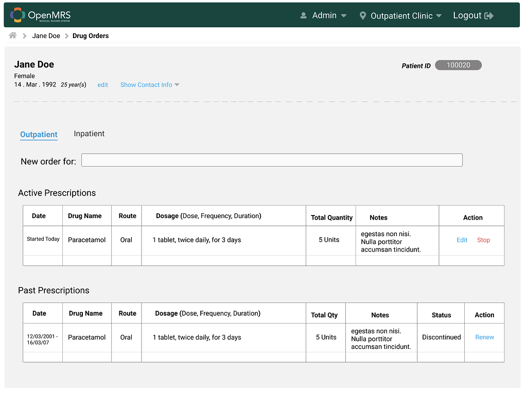 Implementation of the Order Entry UI application in ReactJs ...