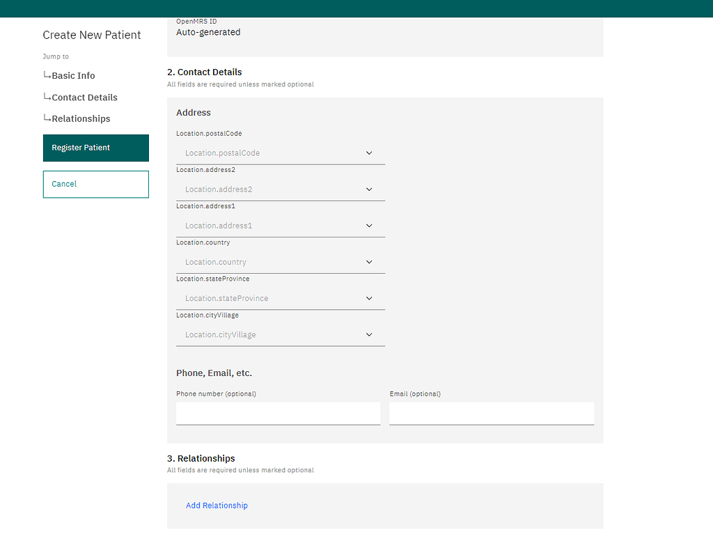 OpenMrs 3.x register patient Contact Details widget is erasing the ...