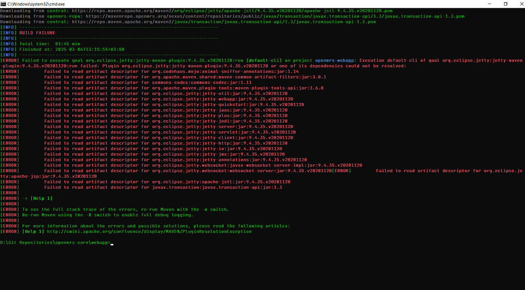 `mvn clean package` failed to build up successfully - Development ... `mvn clean package` failed to build up successfully - Development ...