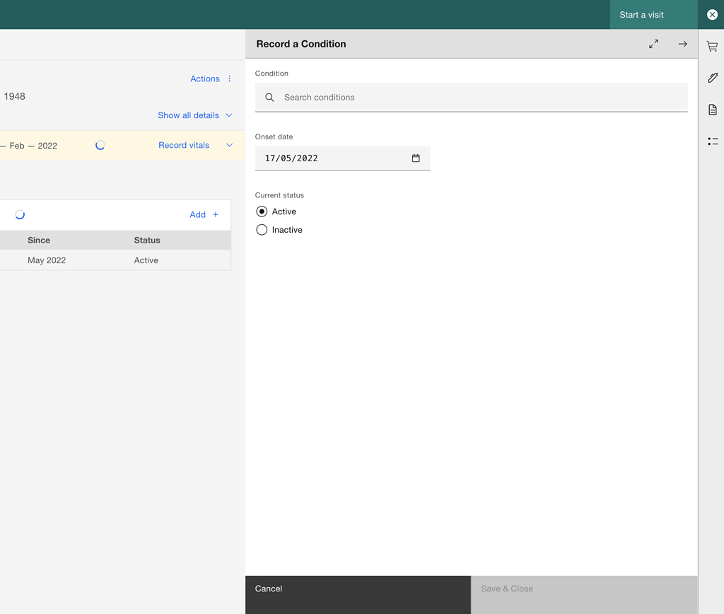 O3: Embedding "Conditions Widget" in Forms - Development - OpenMRS Talk