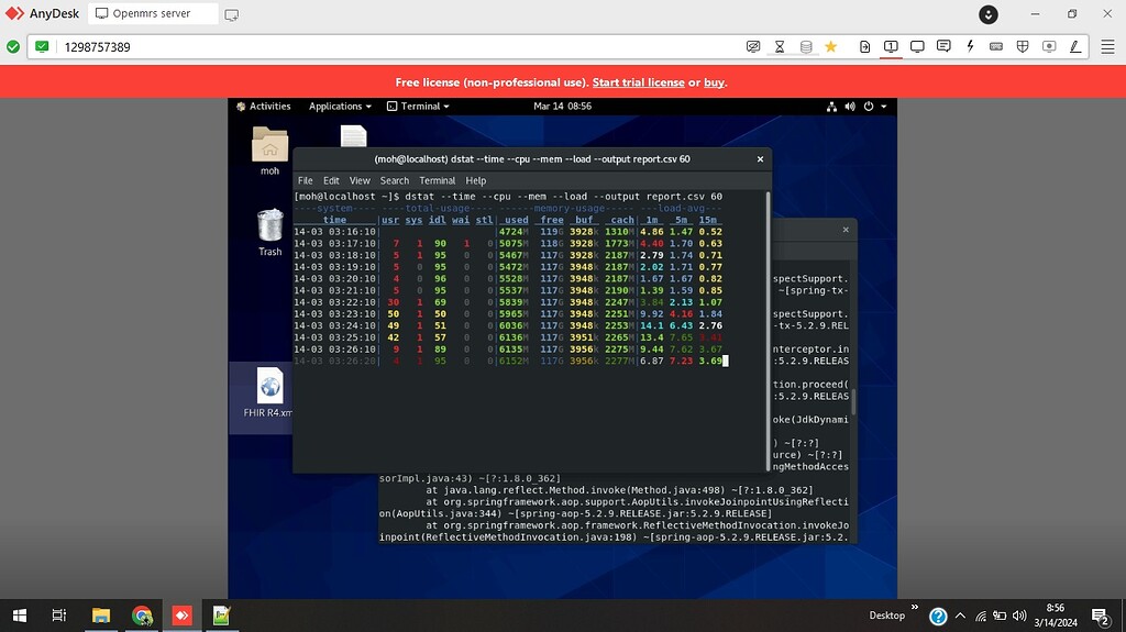 Openmrs using high cpu usage and got stuck - Implementing - OpenMRS Talk