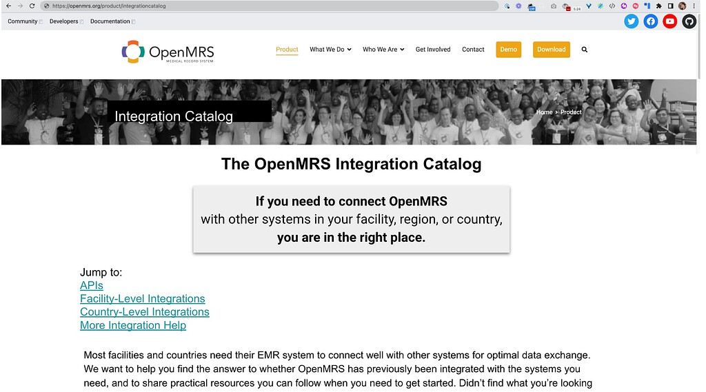 Seeking Help: The new OpenMRS Integration Catalog webpage - Community ... Seeking Help: The new OpenMRS Integration Catalog webpage - Community ...