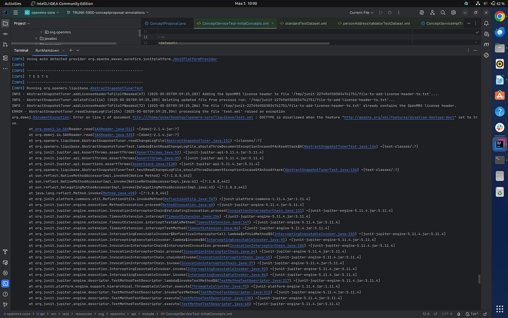 i see this when i run "mvn clean install" is it am error caused by my ...