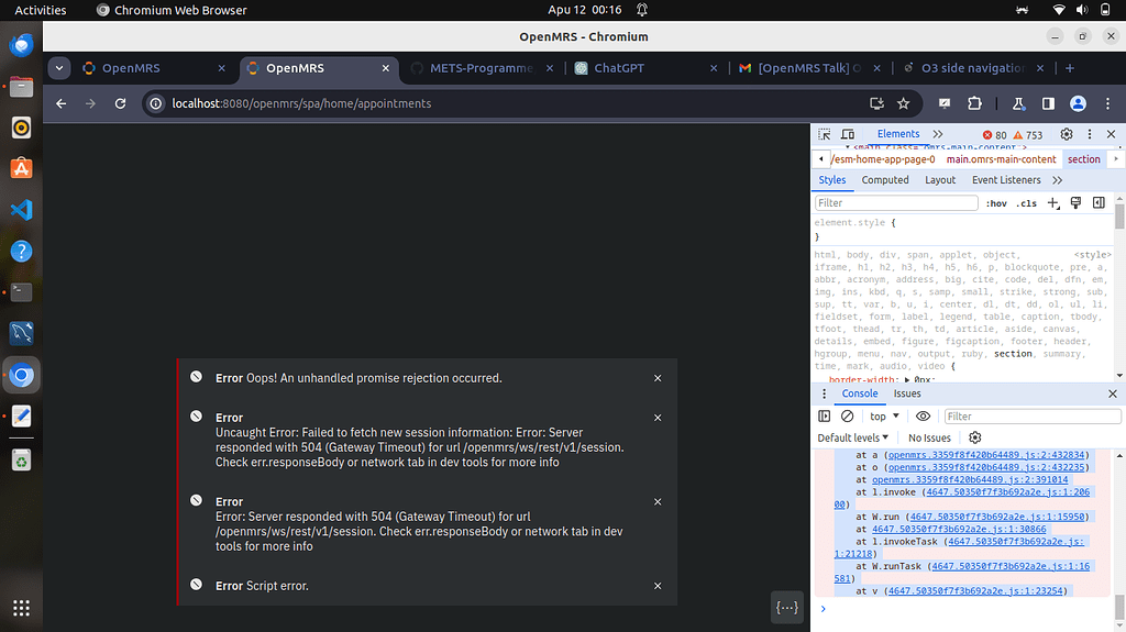 Have issues connecting to the backend with esm Ugandaemr - Uganda - OpenMRS Talk