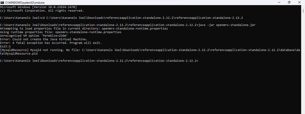 Trouble Installing Reference App Standalone On Windows 11 Openmrs Talk