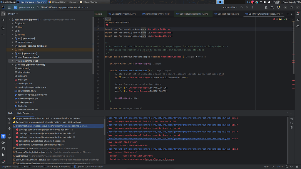 I am facing an issue in web/pom.xml. am i allowed to change it. - OpenMRS Talk