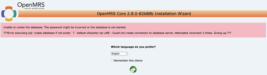 Getting an error when setting up OpenMRS core - Platform - OpenMRS Talk