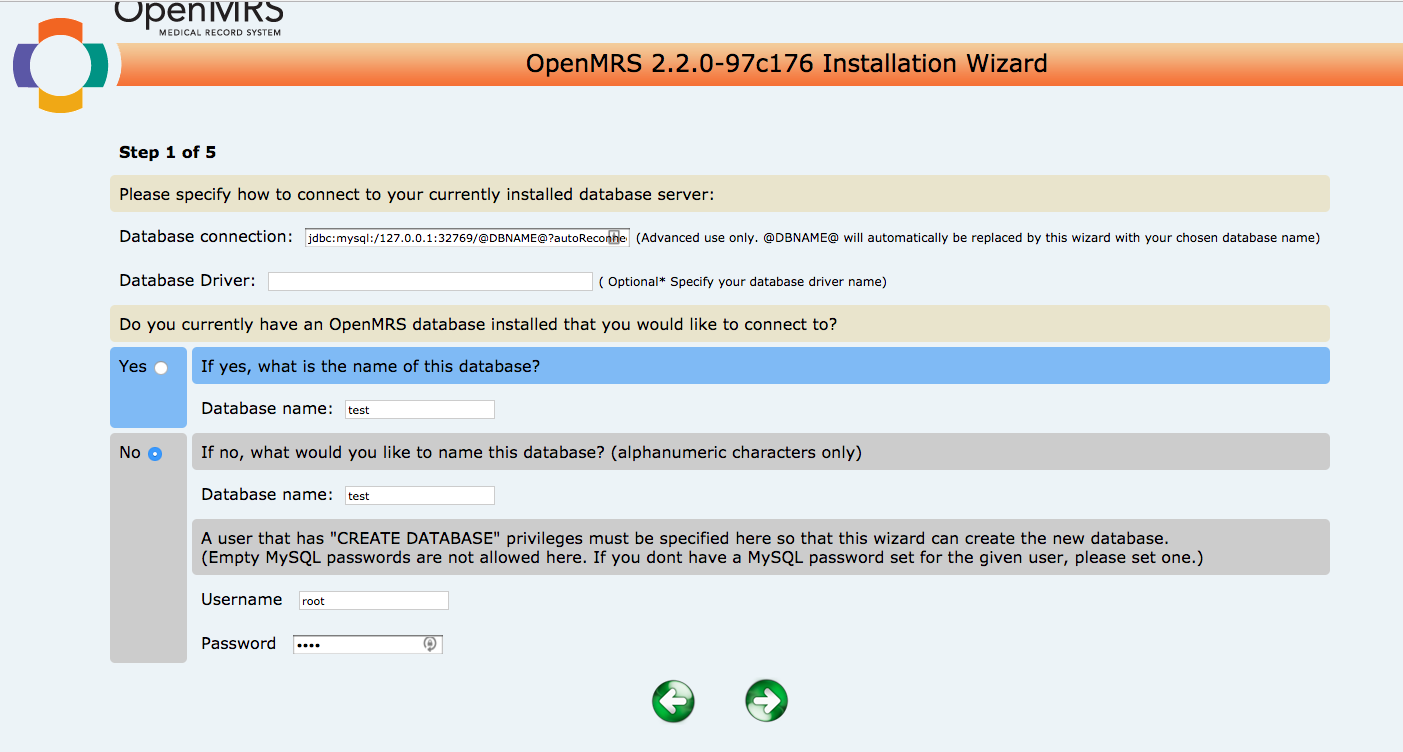 Error Setting Up Openmrs Using Mysql Docker Container Development