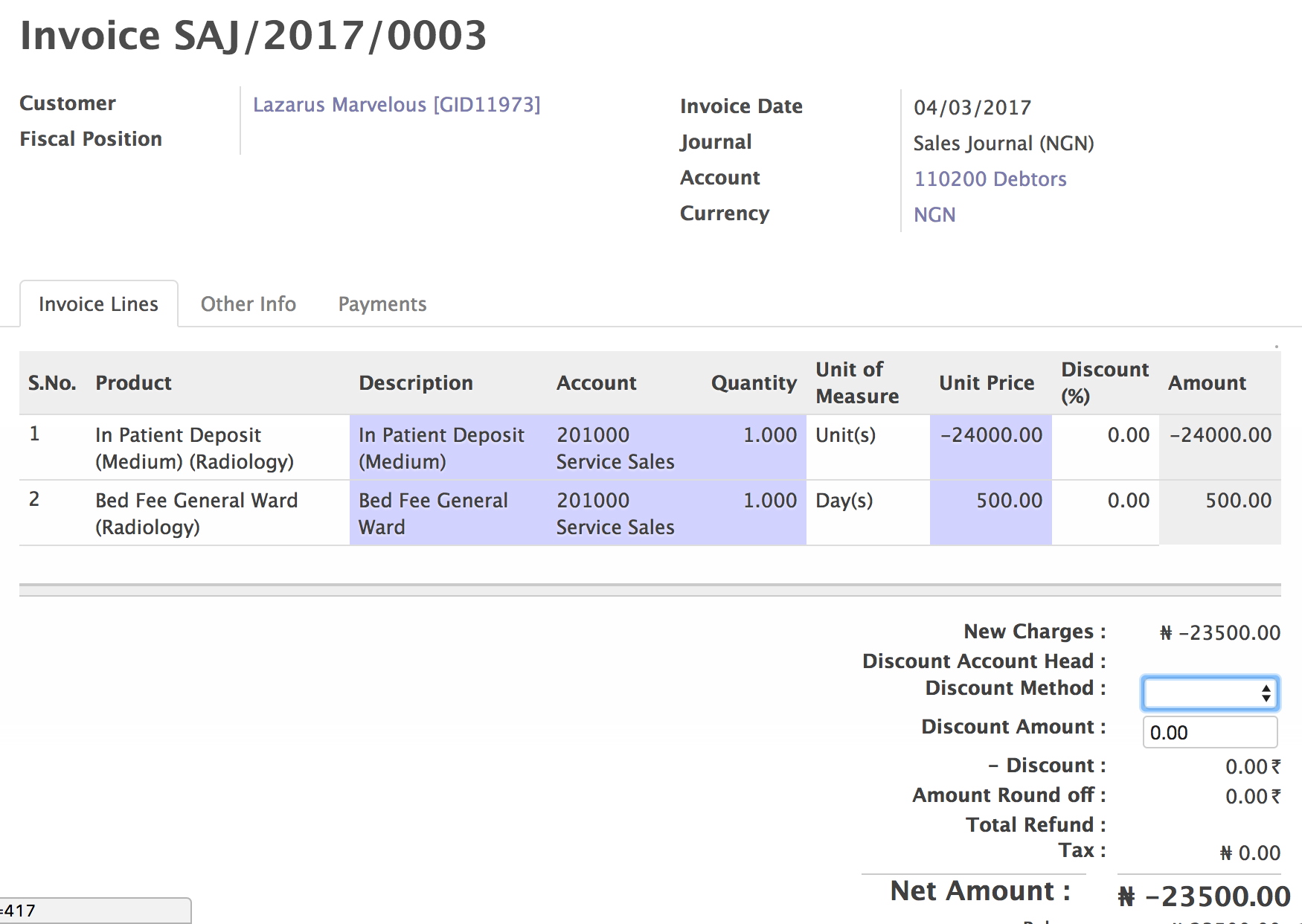 Invoice Currency Discpency (Discount and Amount Round off) - Bahmni ...