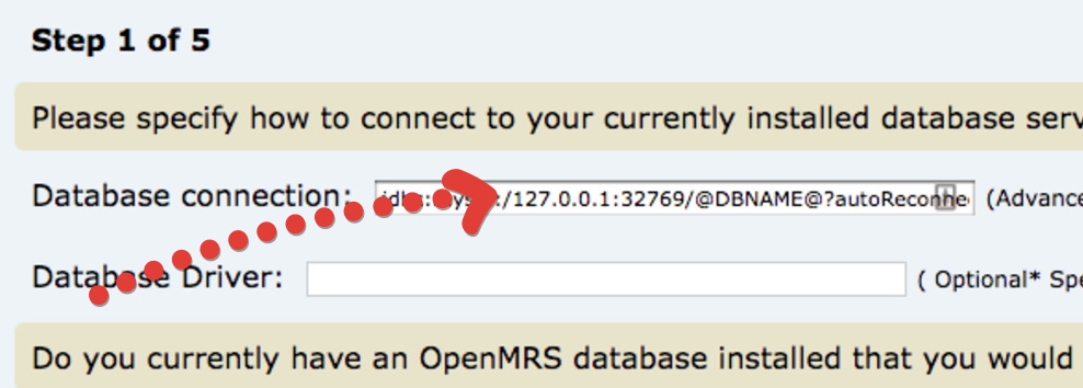 Error Setting Up Openmrs Using Mysql Docker Container Development