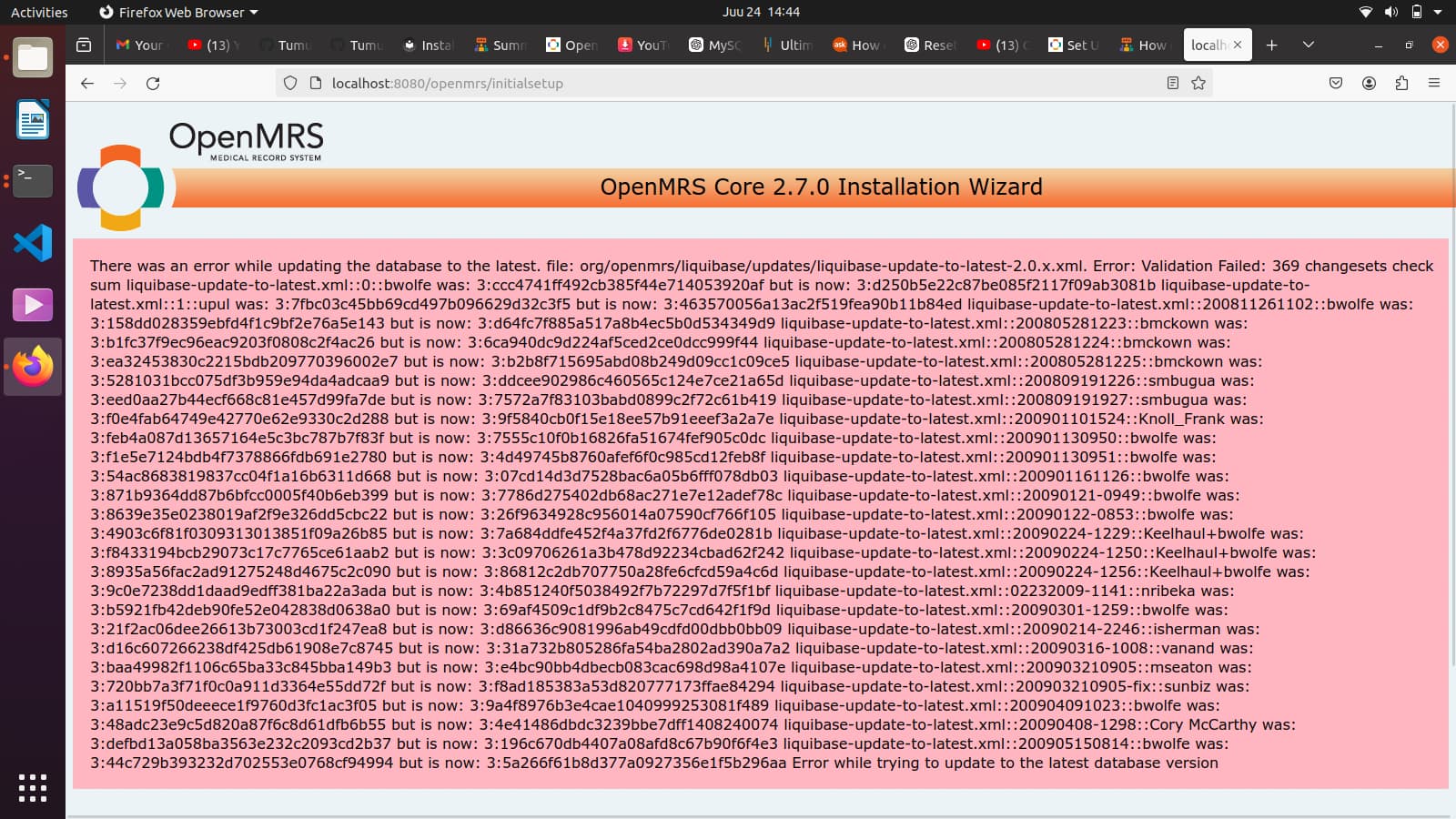 error while running the openmrs server - Ask OpenMRS - OpenMRS Talk error while running the openmrs server - Ask OpenMRS - OpenMRS Talk