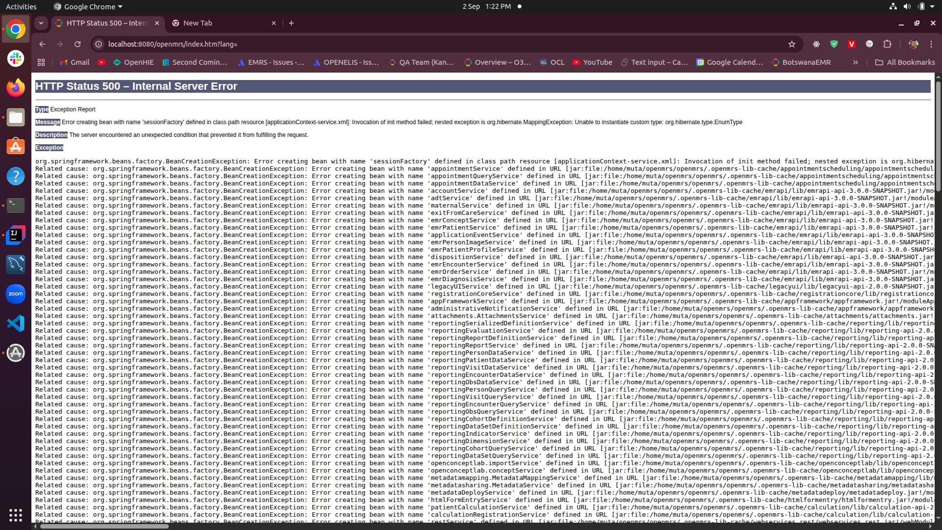 Getting an Error while running refApp 2.14.0-SNAPSHOT via Sdk - Development - OpenMRS Talk
