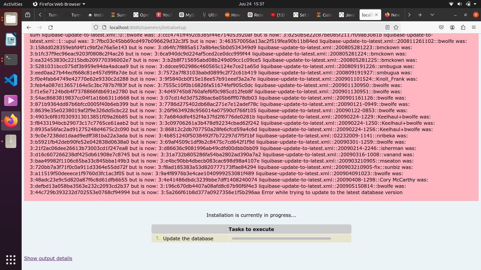 error while running the openmrs server - Ask OpenMRS - OpenMRS Talk error while running the openmrs server - Ask OpenMRS - OpenMRS Talk