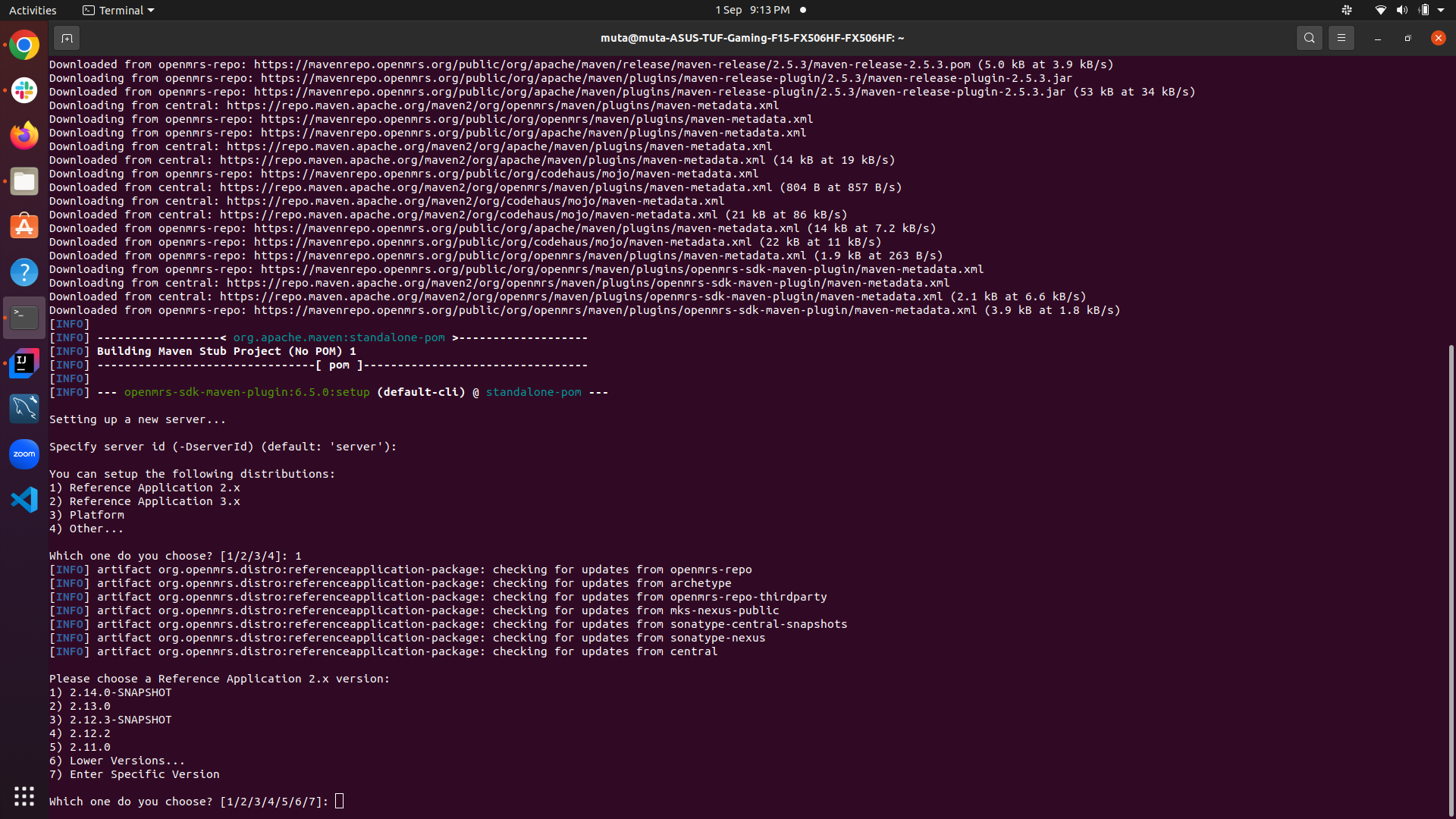 Getting an Error while running refApp 2.14.0-SNAPSHOT via Sdk - Development - OpenMRS Talk